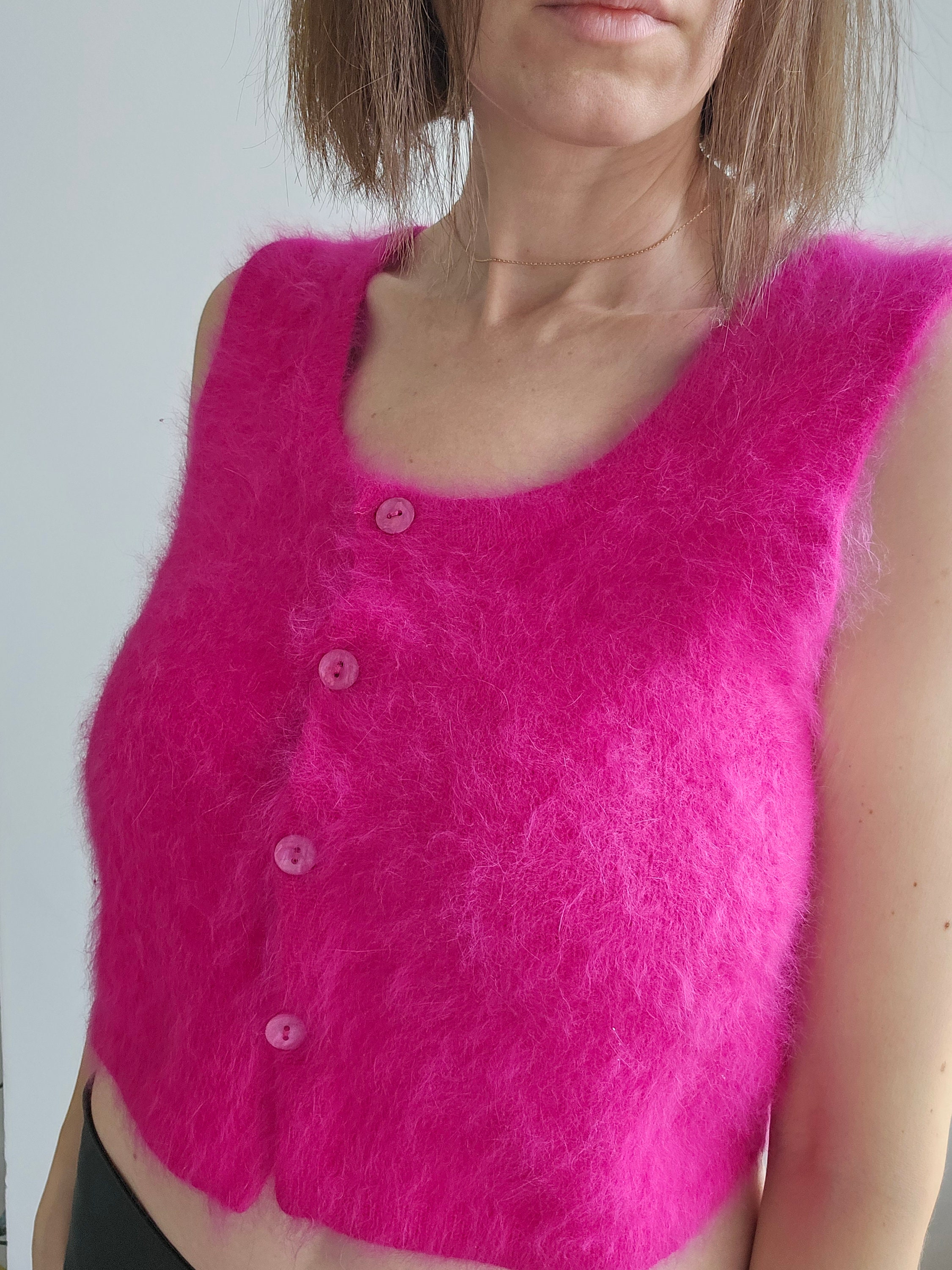Vintage Fluffy Top 70% Angora - Etsy Australia