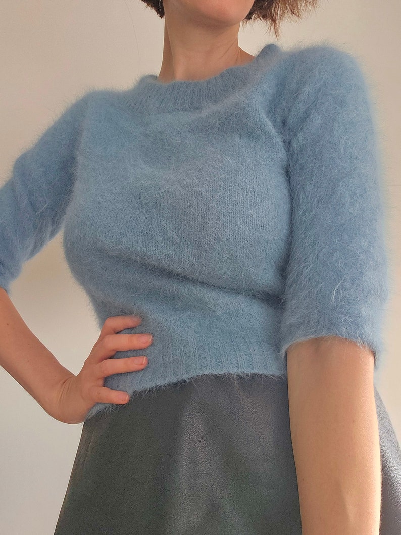 Vintage Angora Sweater - Etsy