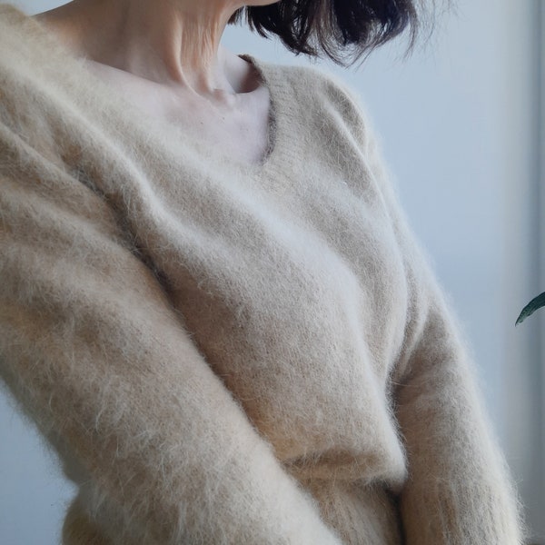 Angora Sweater - Etsy