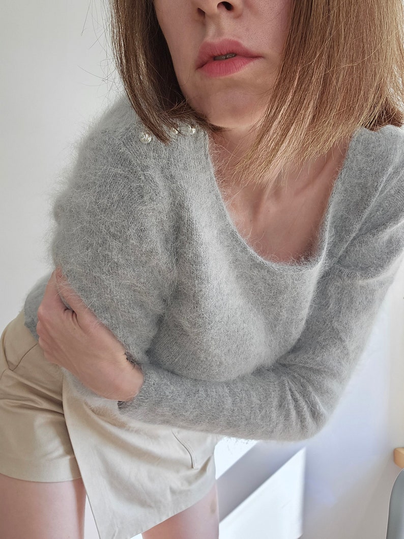 Vintage Angora Sweater - Etsy