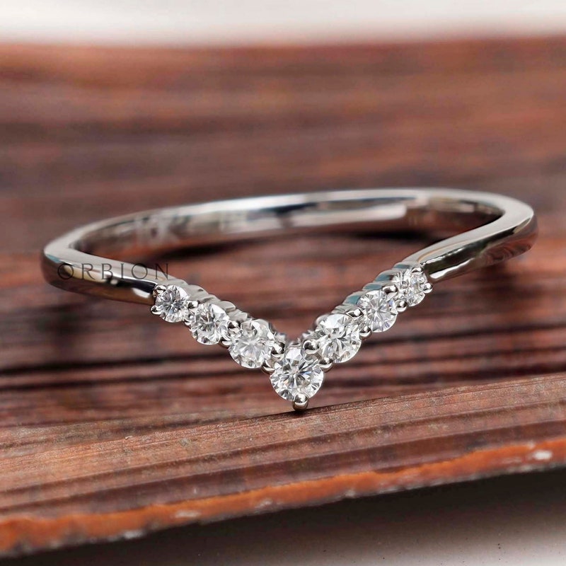 Contour Wedding Band - Etsy