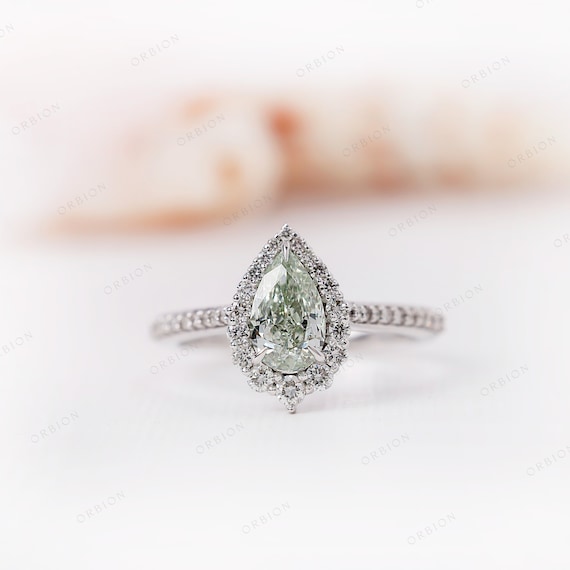 Fancy yellowish green diamond store
