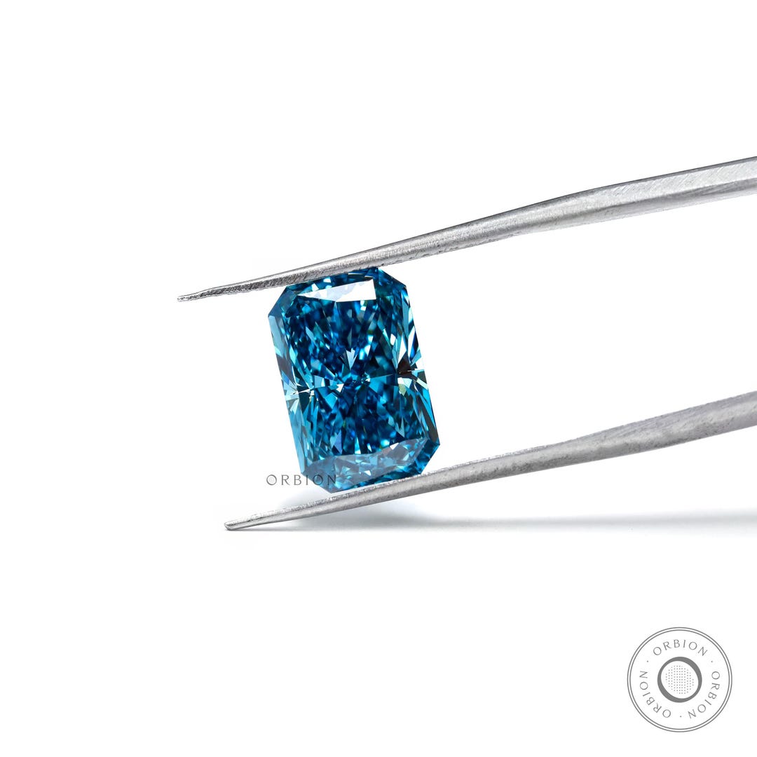 5 CT Radiant Cut Fancy Intense Blue Loose Lab-grown Diamond - Etsy
