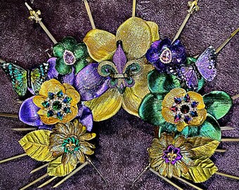 Mardi Gras Magnolia - Etsy