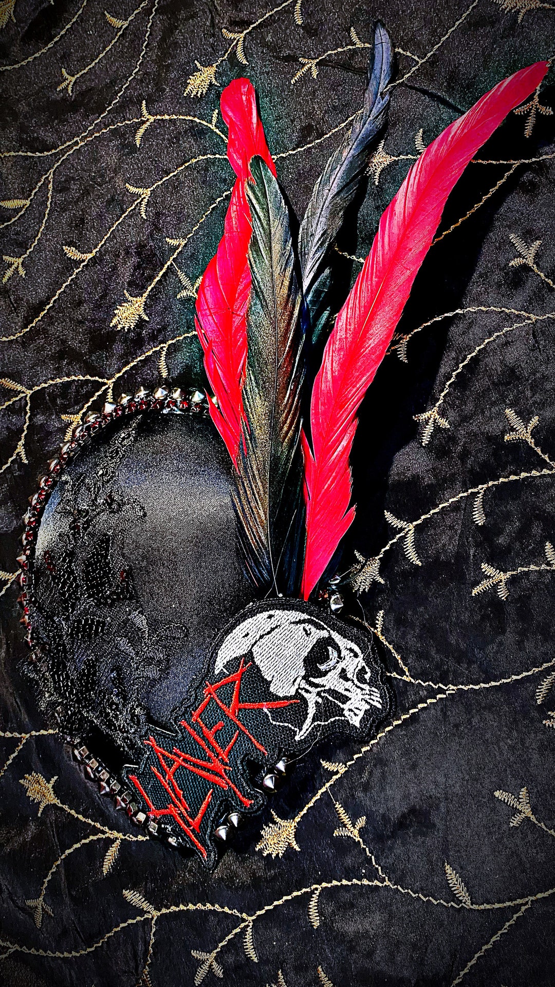 Handcrafted Rock N Roll Fascinator: Retro Heavy Metal Headpiece - Etsy