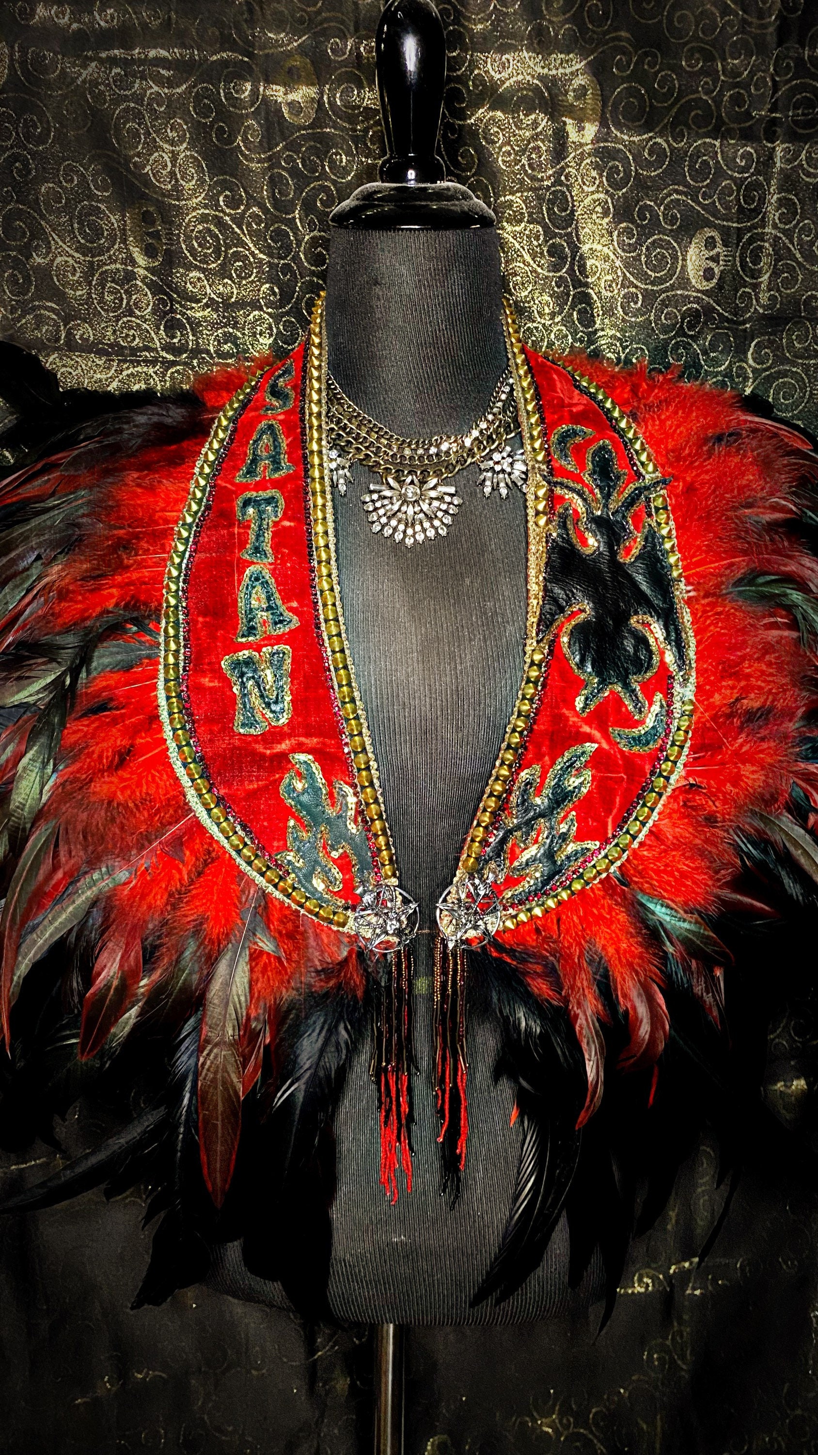 Hail Satan! Baphomet Themed Glamorous One of a Kind Hand Crafted ...