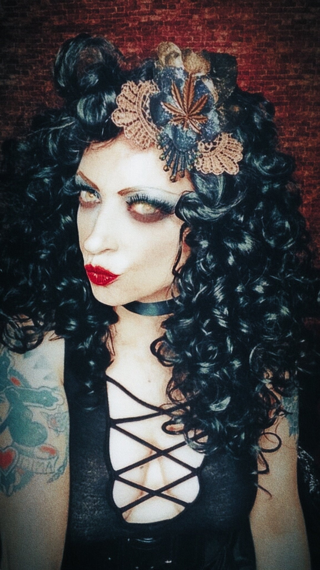 Handmade Art Deco Style Pin up Girl Gothic Rock N Roll Hair Clip ...