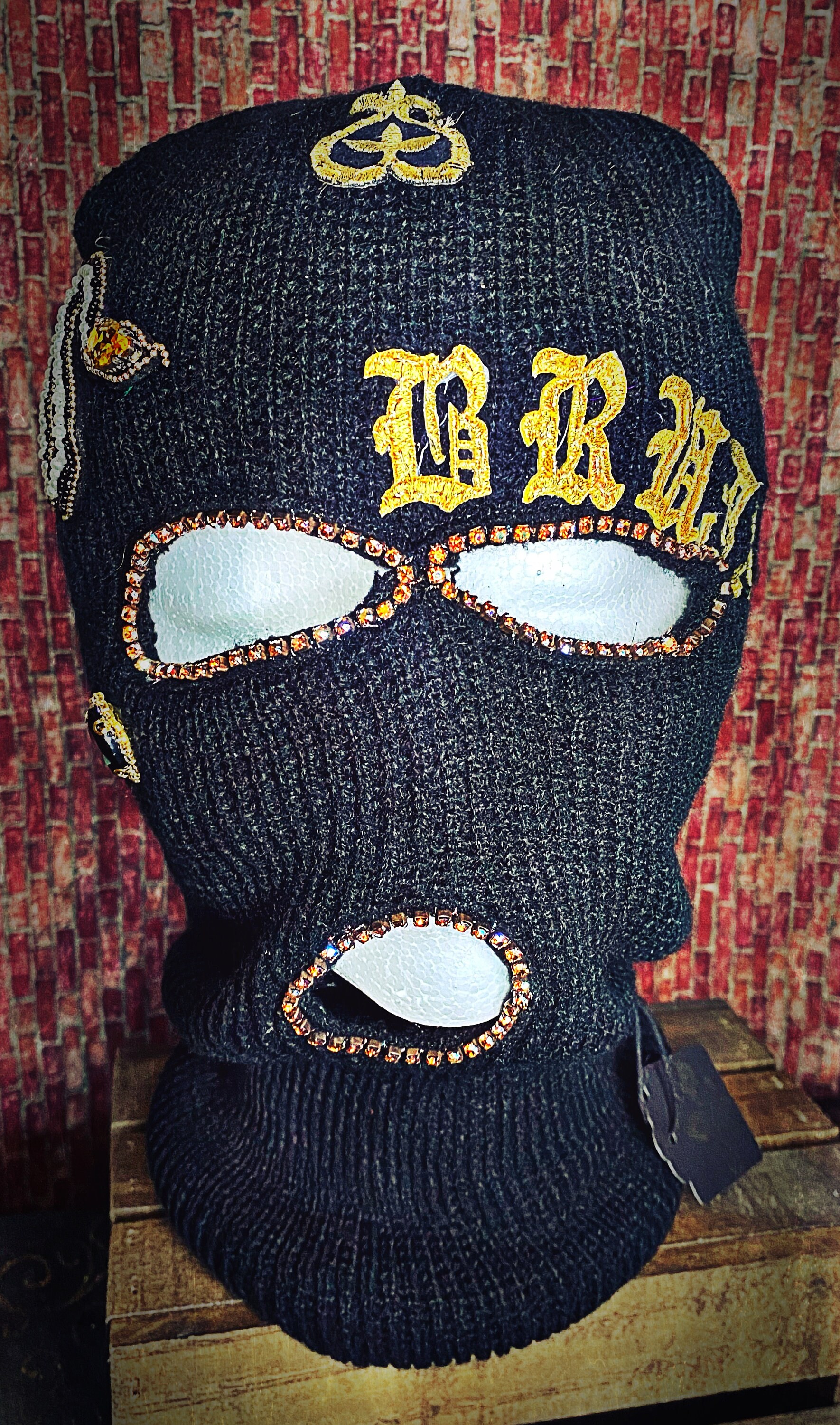 Voodoo BRUJA Glamorous 3 Hole Full Face Ski Mask Custom Patch and ...