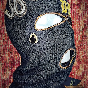 Voodoo BRUJA Glamorous 3 Hole Full Face Ski Mask Custom Patch and ...