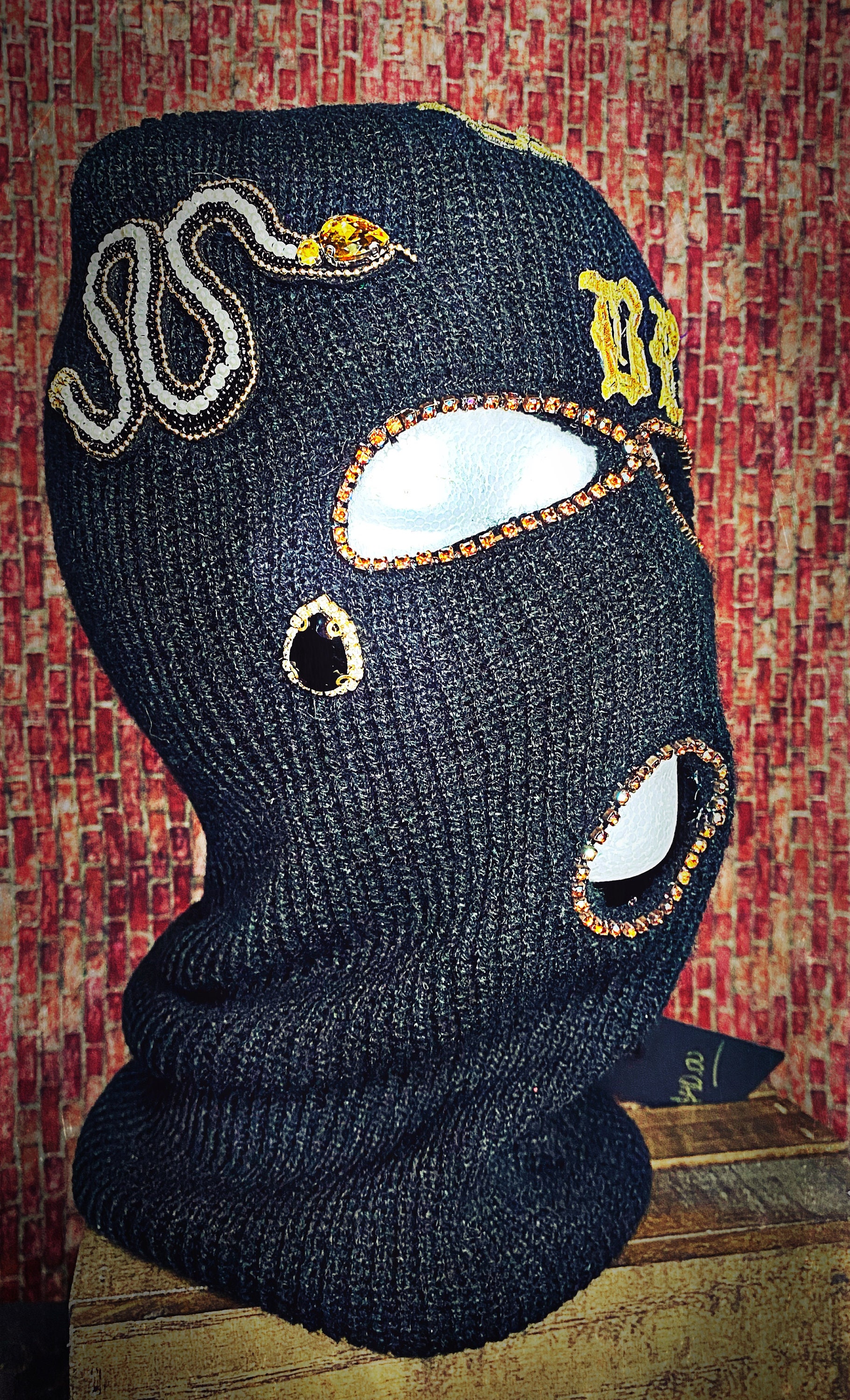 Voodoo BRUJA Glamorous 3 Hole Full Face Ski Mask Custom Patch and ...