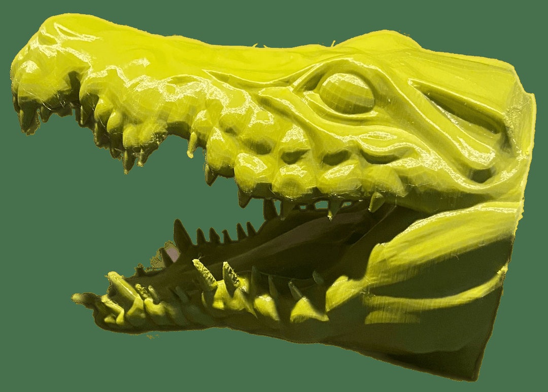 Crocodile Head 3D Printed Movie Prop Replica - Etsy