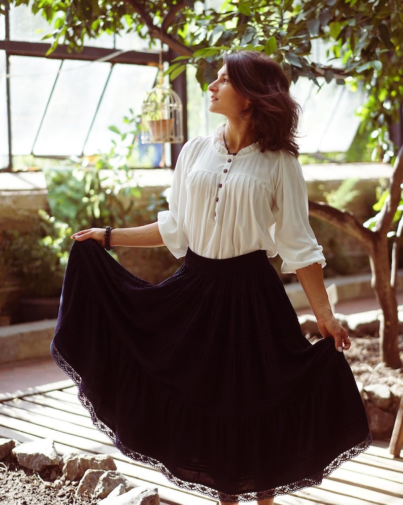 Old Fashioned Cottagecore Blouse, Aesthetic Jane Austin Shirt, Retro ...