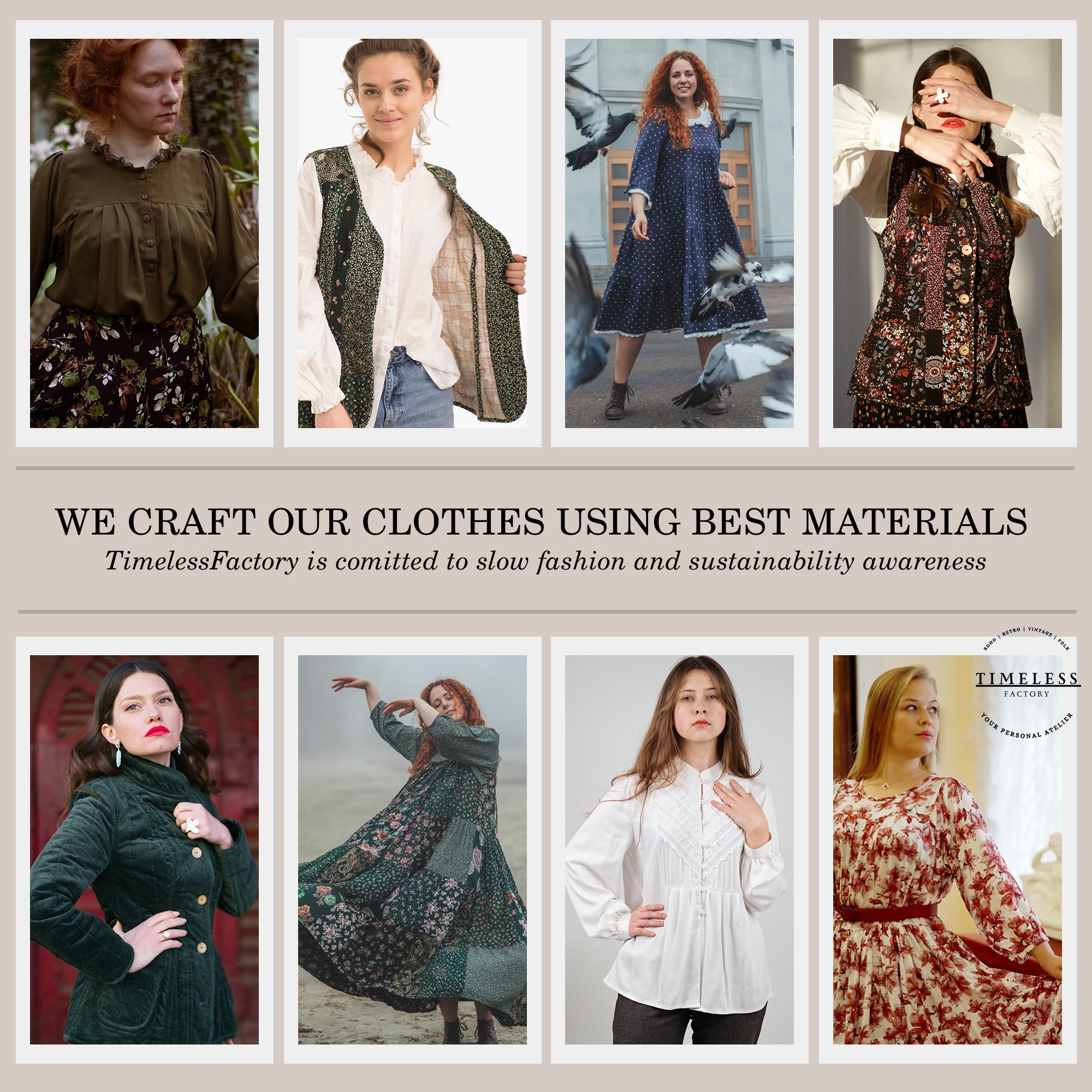 Fairycore Dress, Long Airy Cottagecore Robe With Puffy Sleeves, Vintage ...