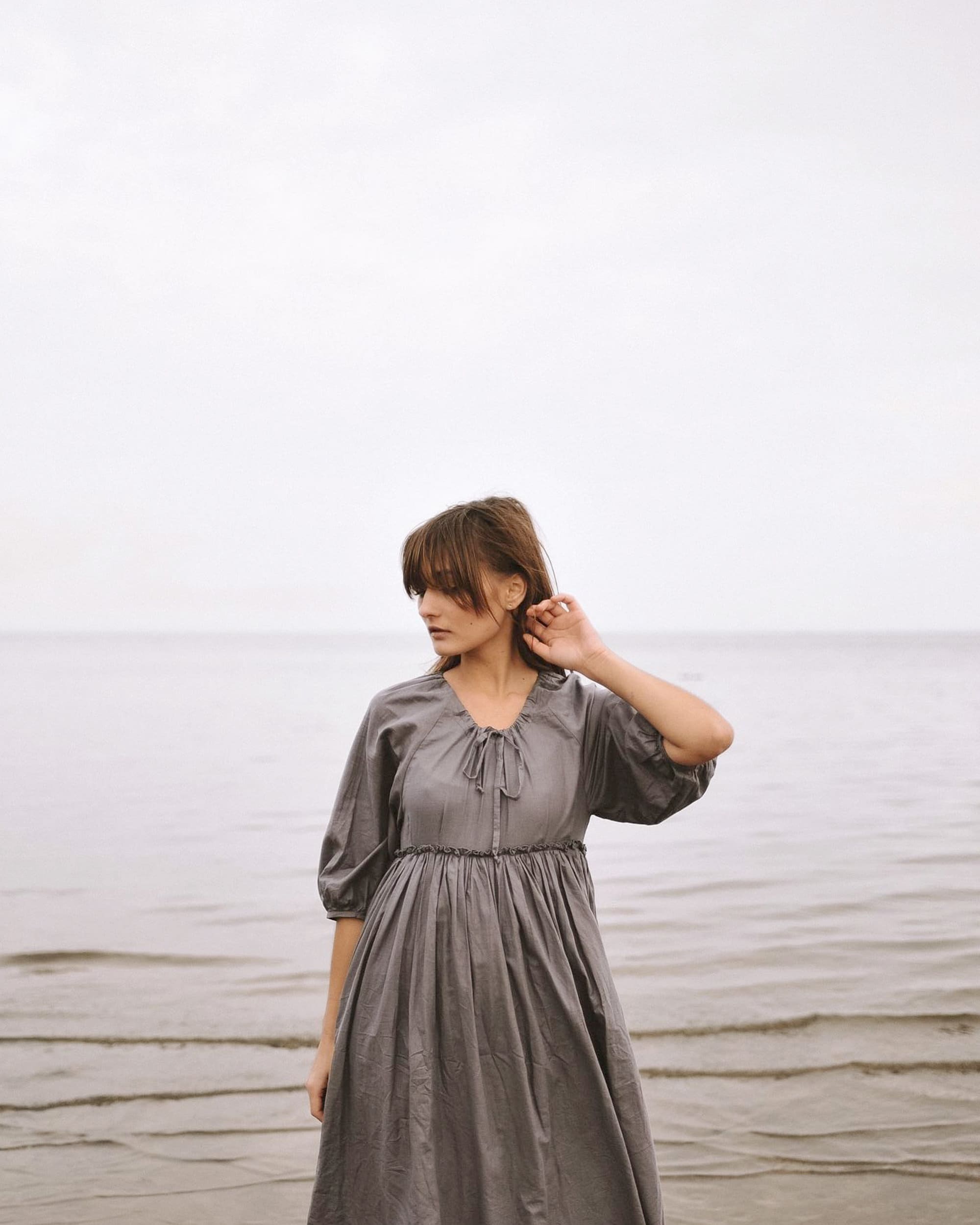 Fairycore Dress, Long Airy Cottagecore Robe With Puffy Sleeves, Vintage ...