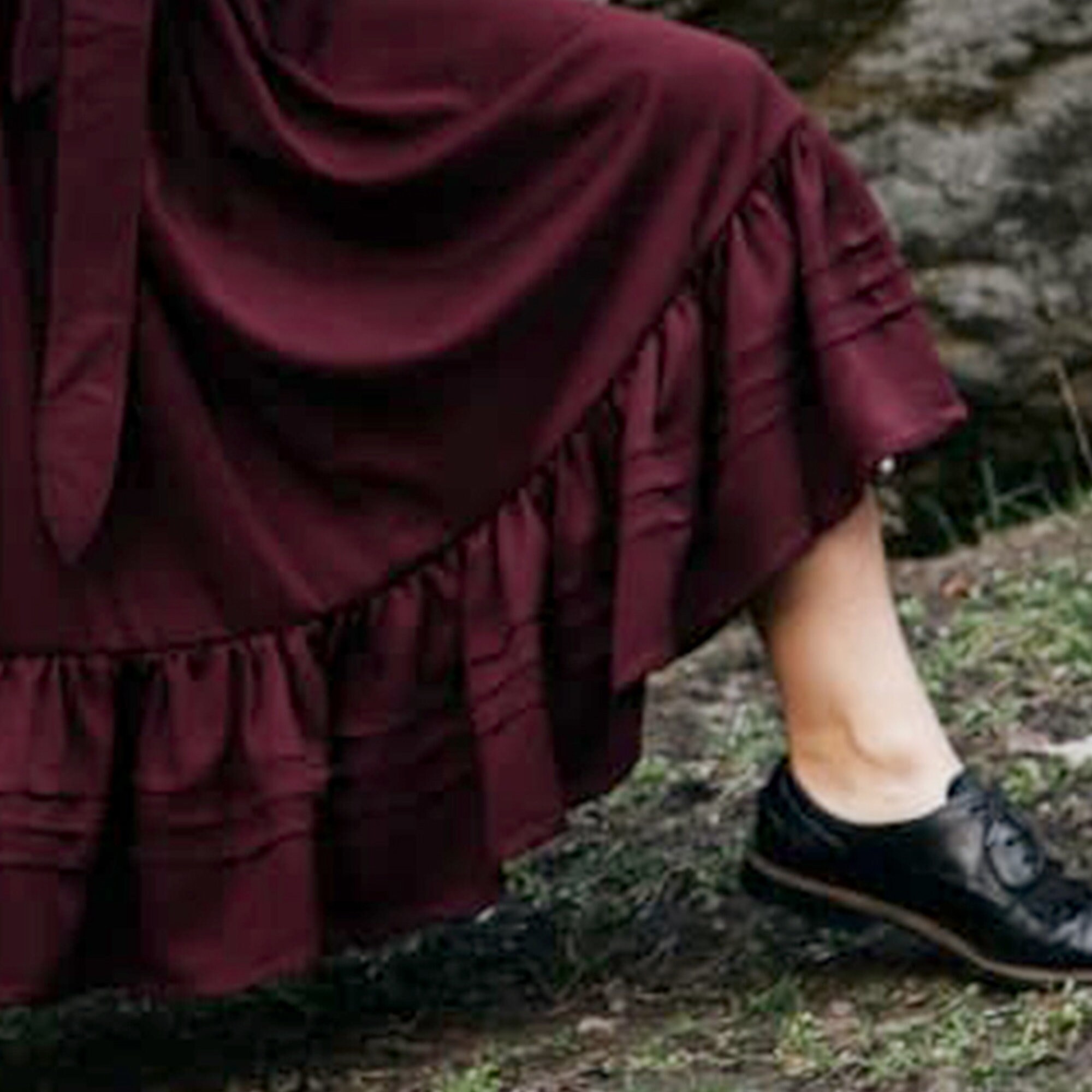 High Collared Dress Formal, Gothic Prom Dress, 80s Prom Dress, Unique ...