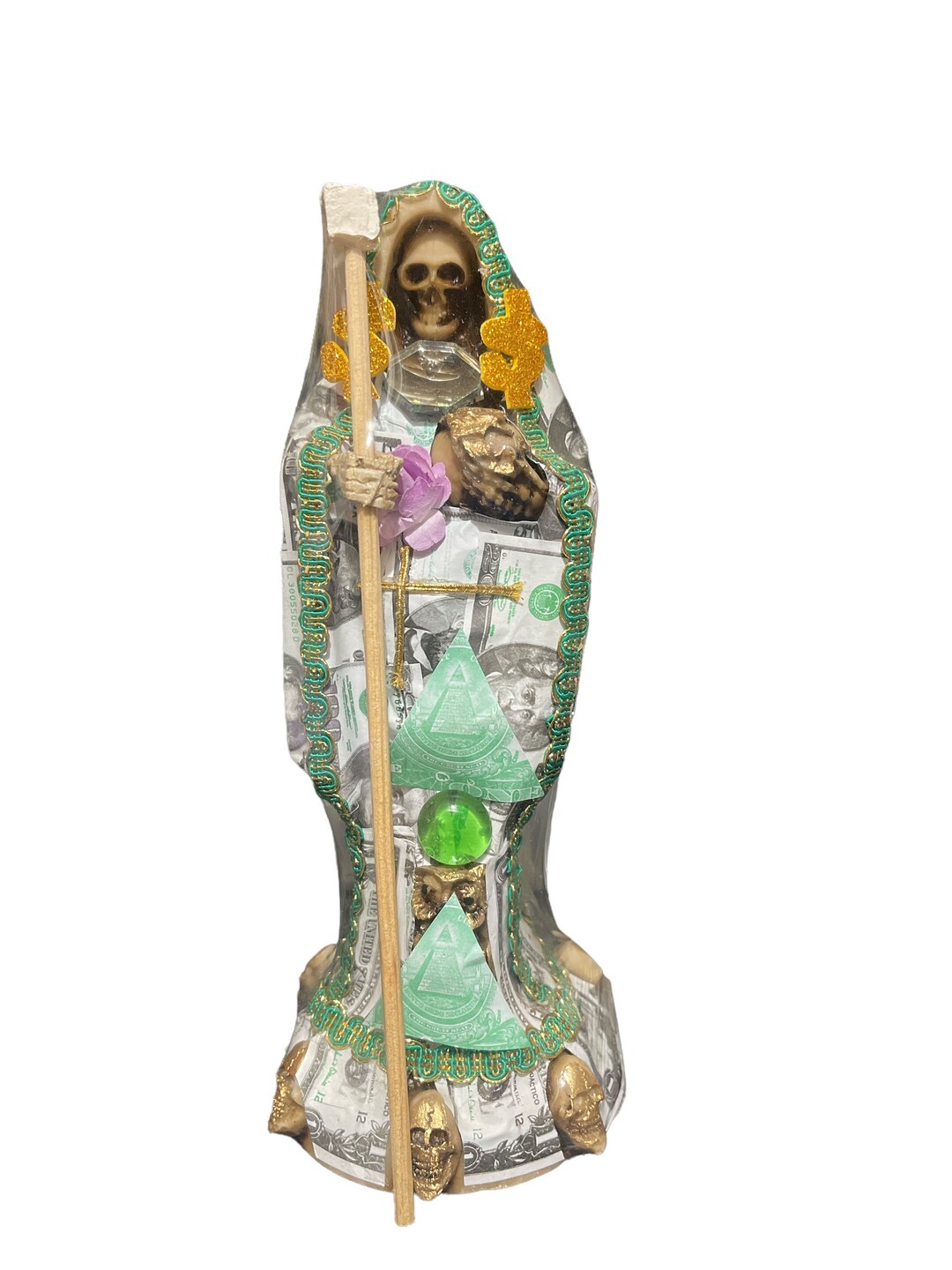 Sacred Santa Muerte Money Statue 13 Tall Fixed and Blessed - Etsy