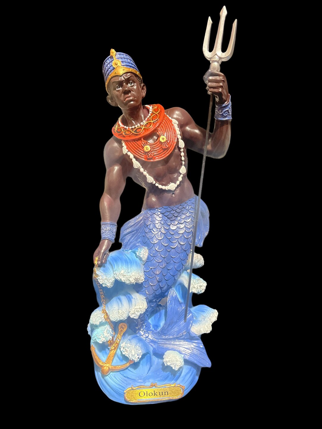 Olokun Statue 15” - Authentic African Décor Piece for Home or Office - Etsy