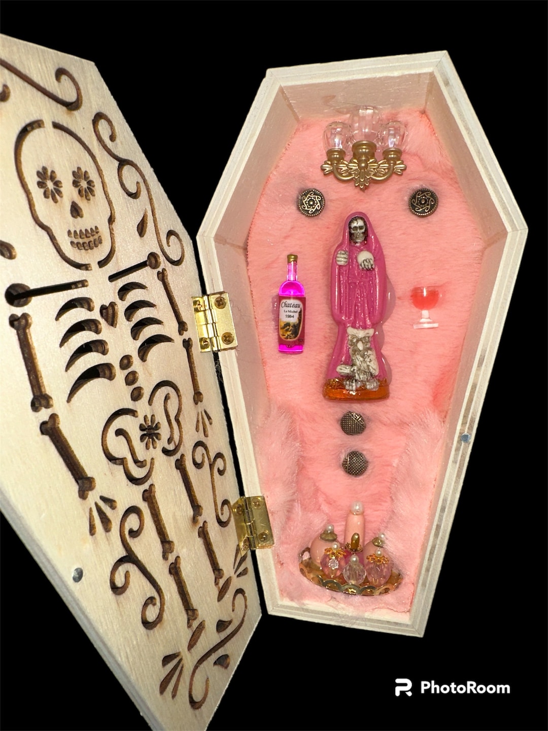 Santa Muerte Coffin Altar - Etsy