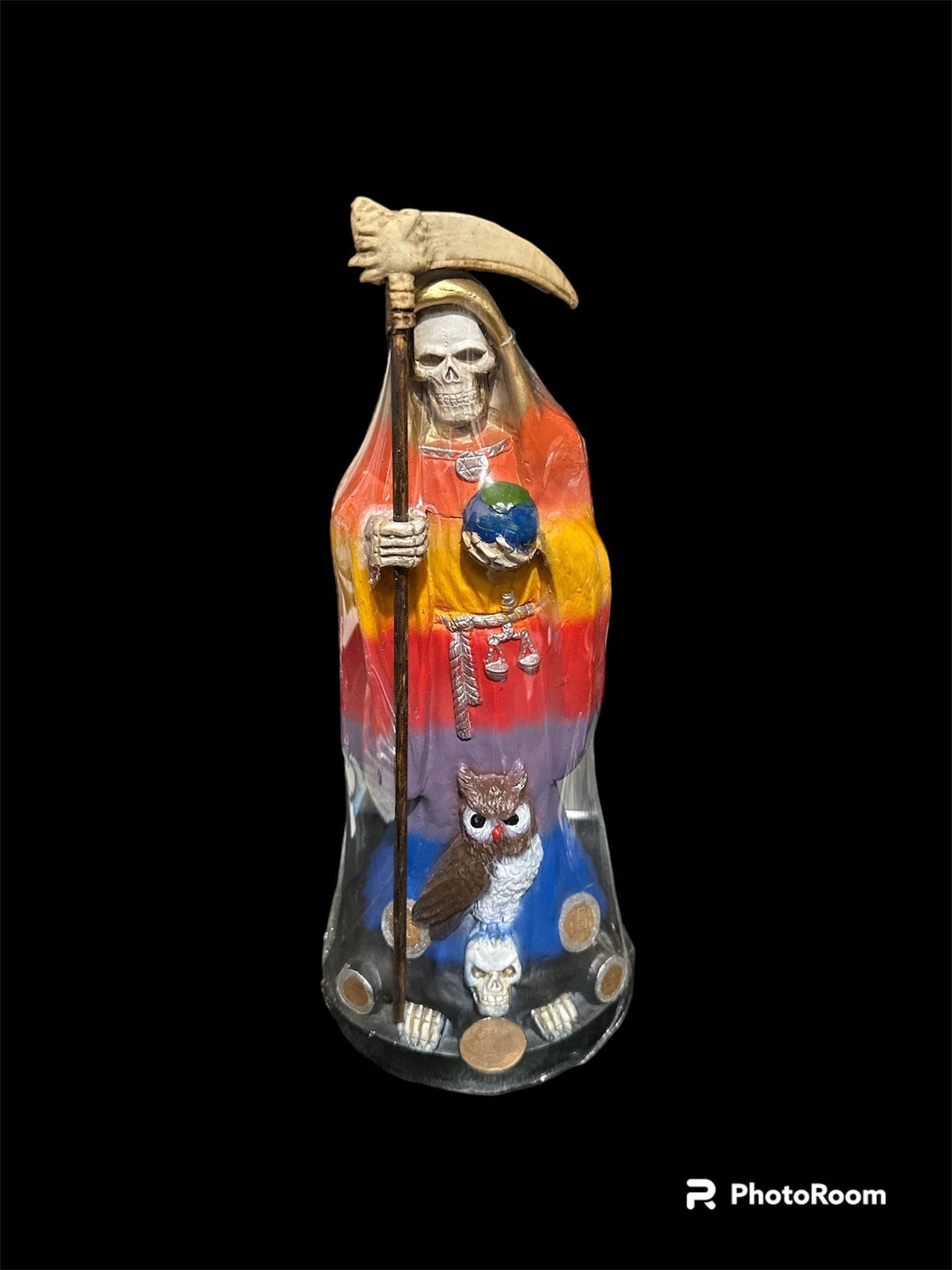 Sacred Santa Muerte Money Statue - 13 Tall, Fixed and Blessed for ...