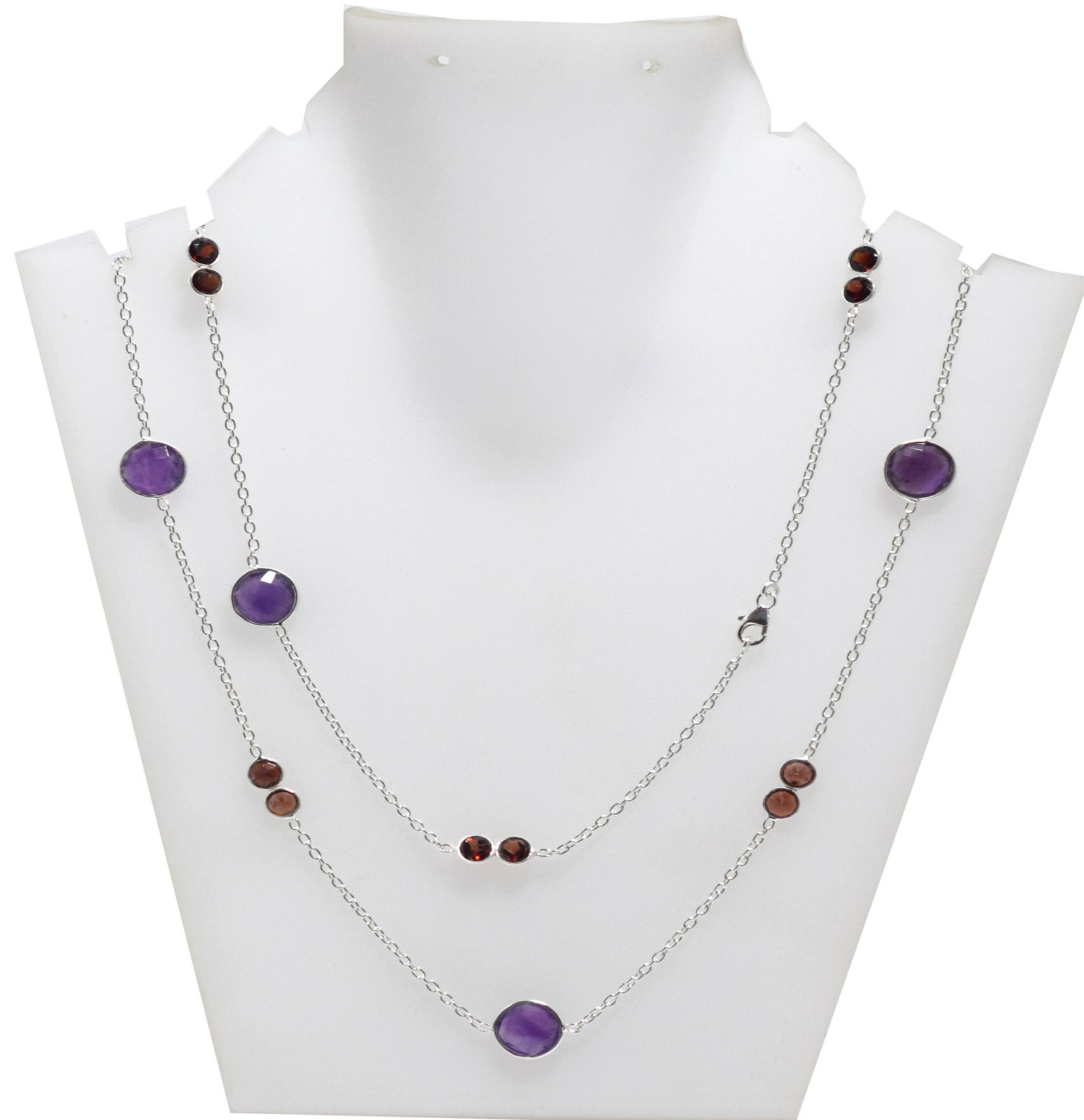 Gemstone Chain 925 Sterling Silver Silver Chain Etsy Uk