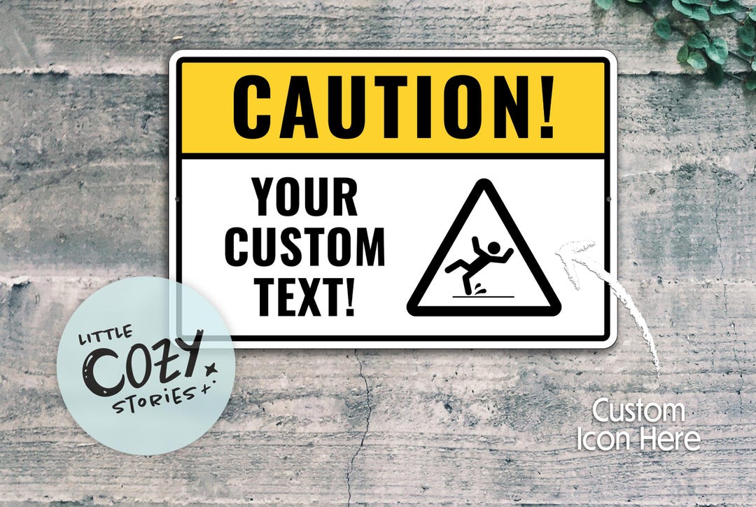 Personalized Safety First Sign for Your Workspace - Customizable Metal ...