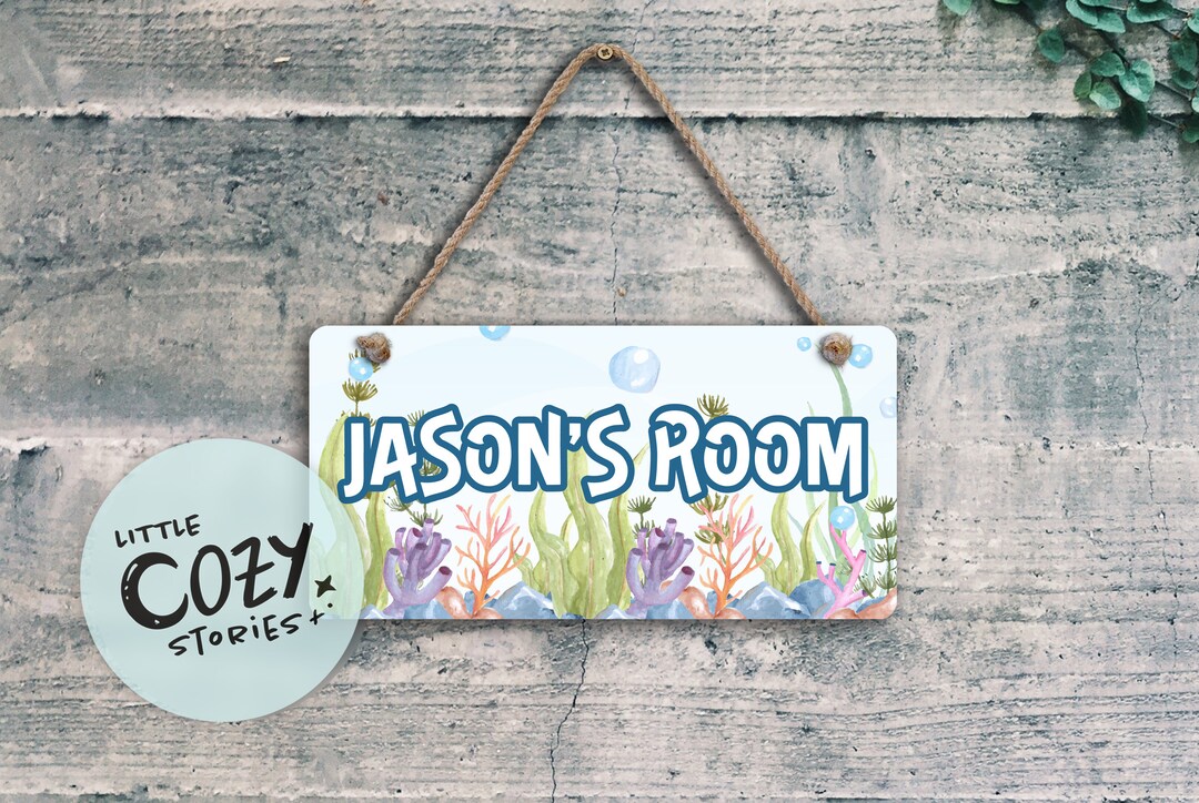 Under the Sea Sign | Sea Life Kids Door Sign | Sea Life Themed Sign ...