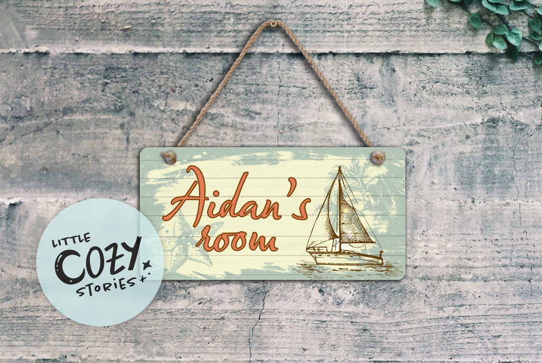 Custom Sail Boat Sign Sail Boat Themed Sign Kids Sail Boat Bedroom Sign ...