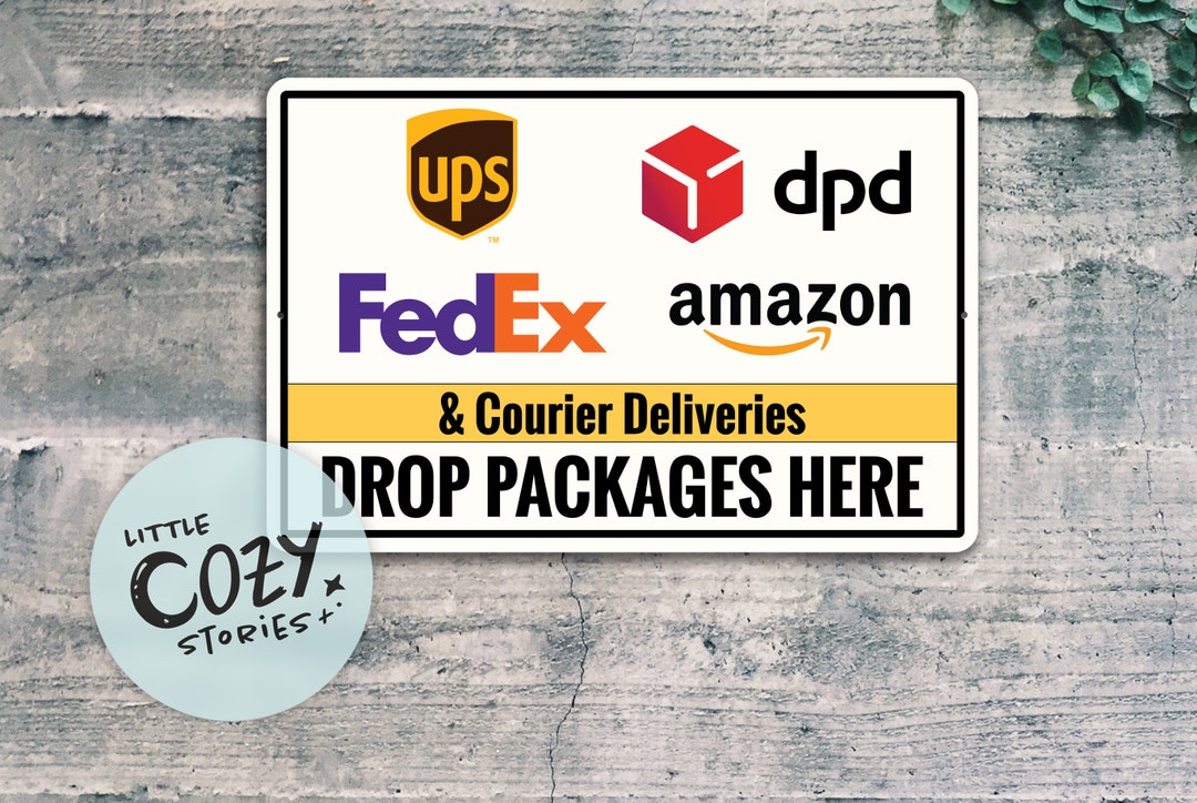 Custom Deliveries Packages Sign: Metal Yard Signage - Etsy