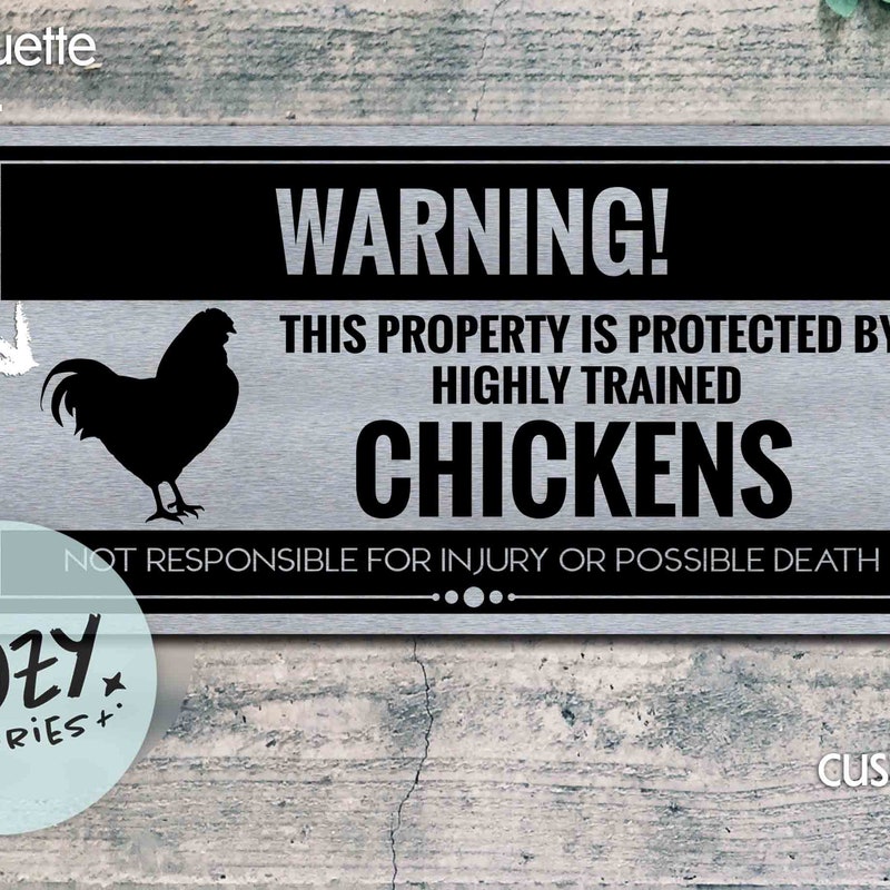 Funny Chicken Sign - Etsy
