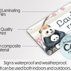 Custom Panda Themed Sign | Kids Door Sign | Woodland Sign | Nursery ...