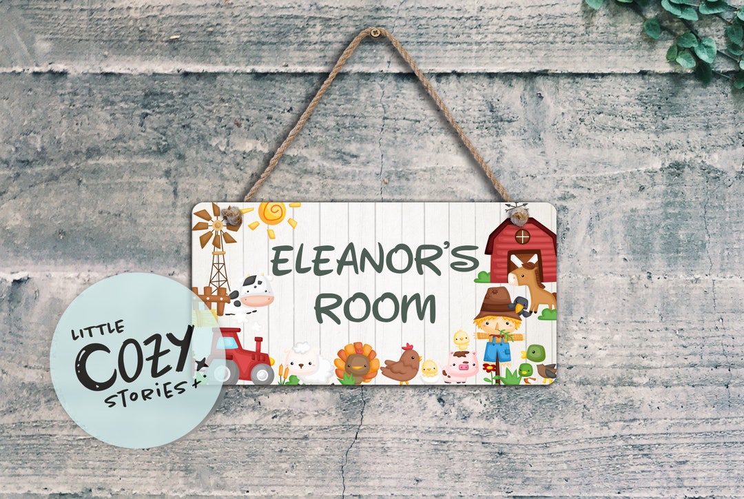 Custom Farm Yard Themed Sign | Kids Door Sign | Kids Bedroom Sign ...