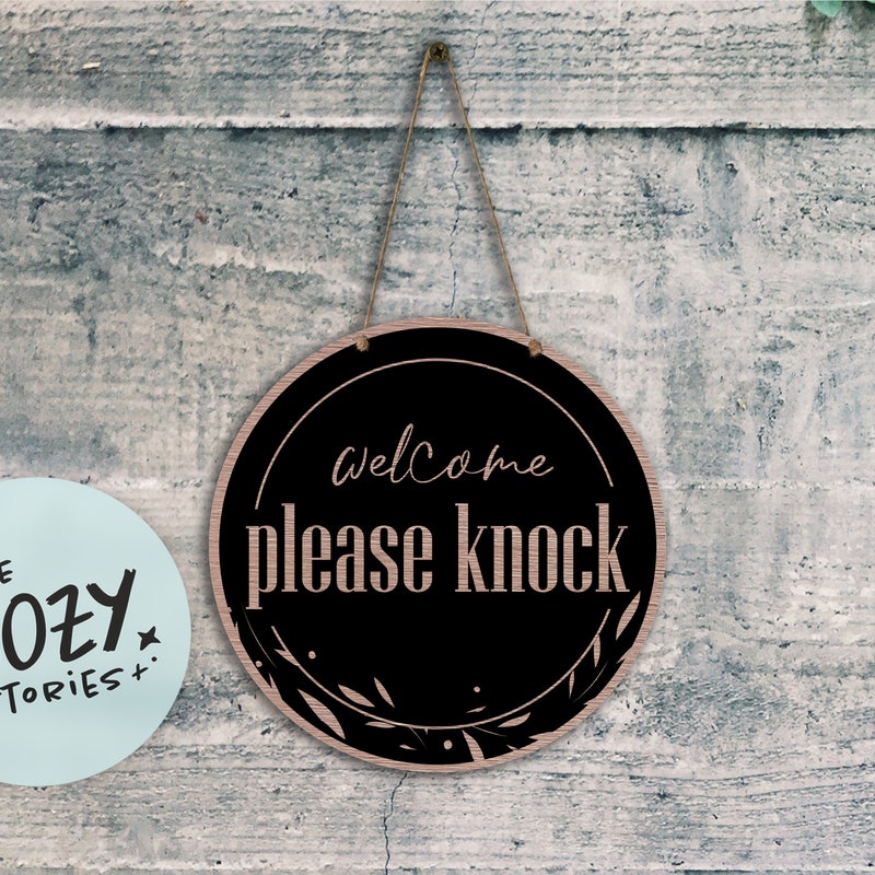 Please Knock Sign - Etsy