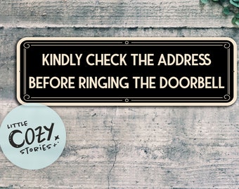 DO NOT KNOCK Sign No Knocking Sign for Front Door Entry Way Do Not Ring ...