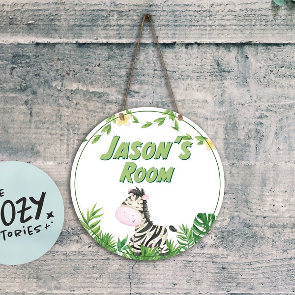 Zebra Door Sign - Etsy