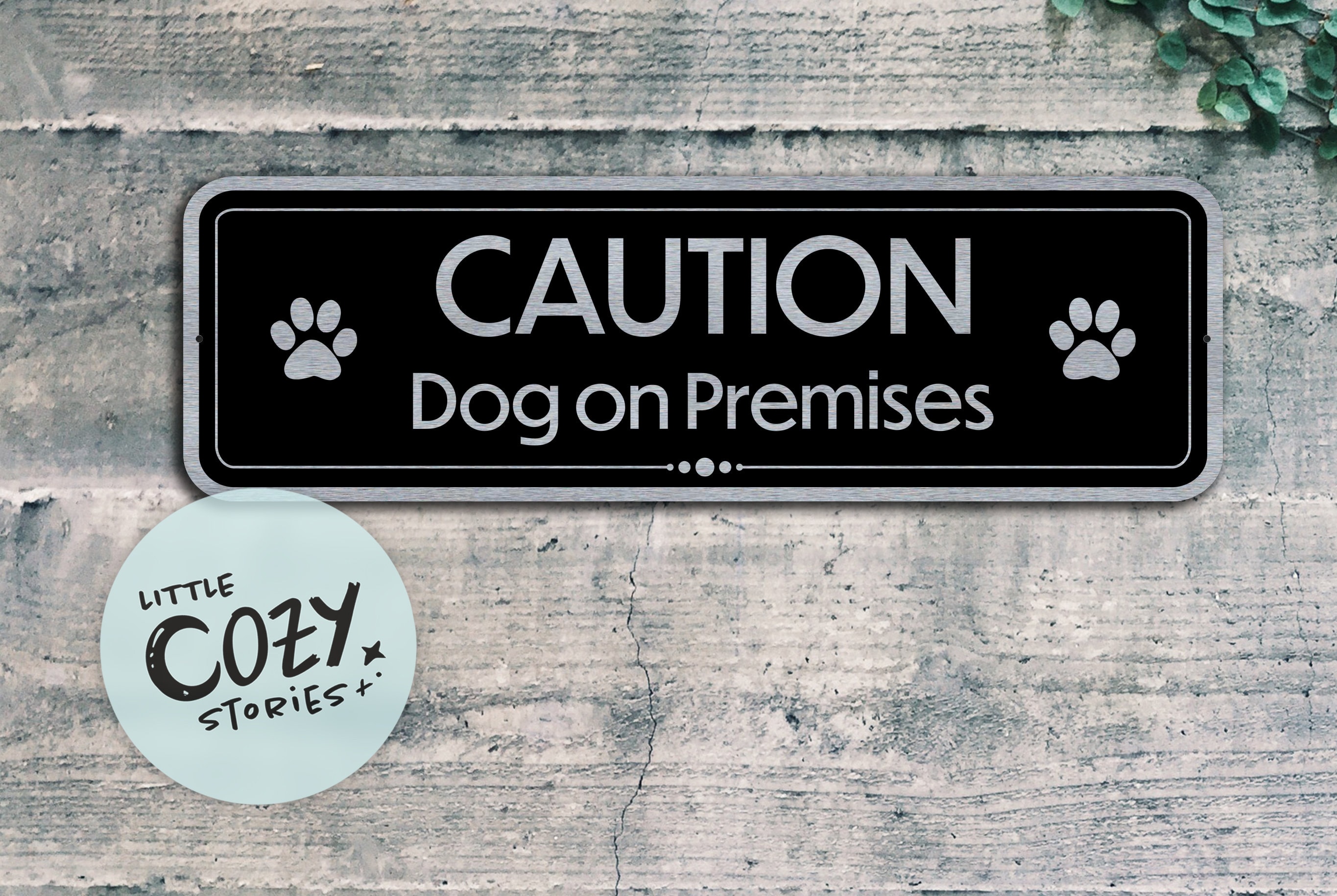 Caution Dog on Premises Sign Custom Metal Sign Custom Sign - Etsy