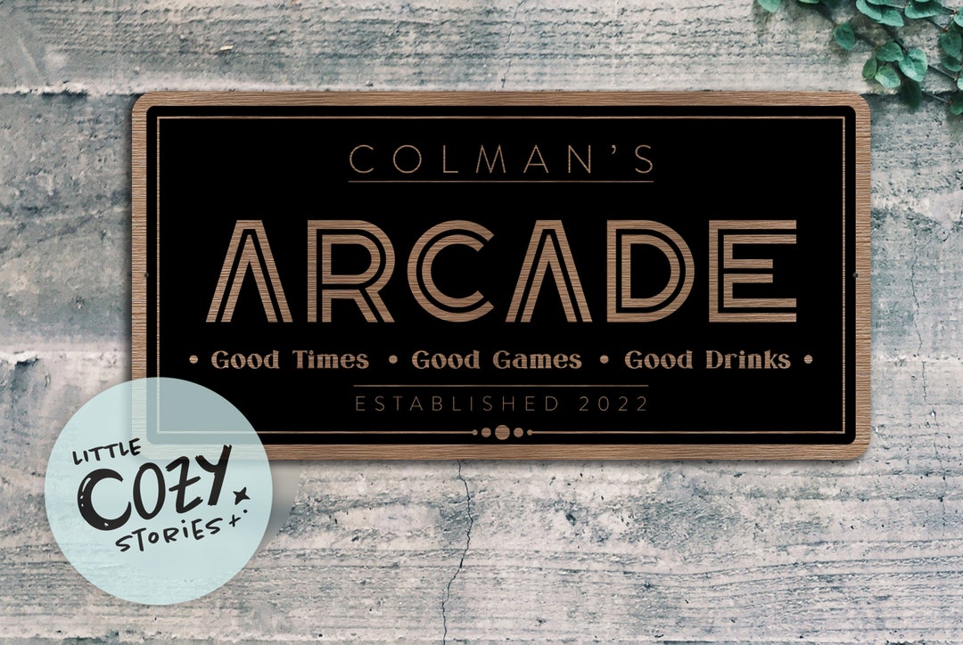 Custom Arcade Sign | Custom Arcade Decor | Gamer Gift | Game Room Sign ...