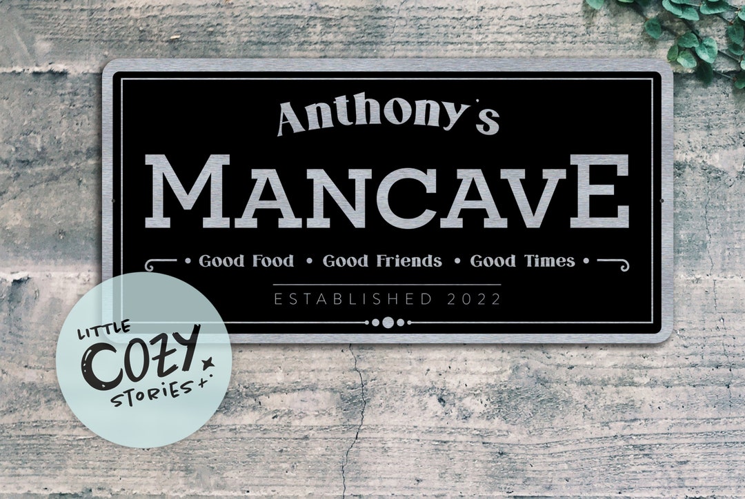 Custom Mancave Sign | Man Cave Decor | Gift for Him | Man's Room | Dads ...