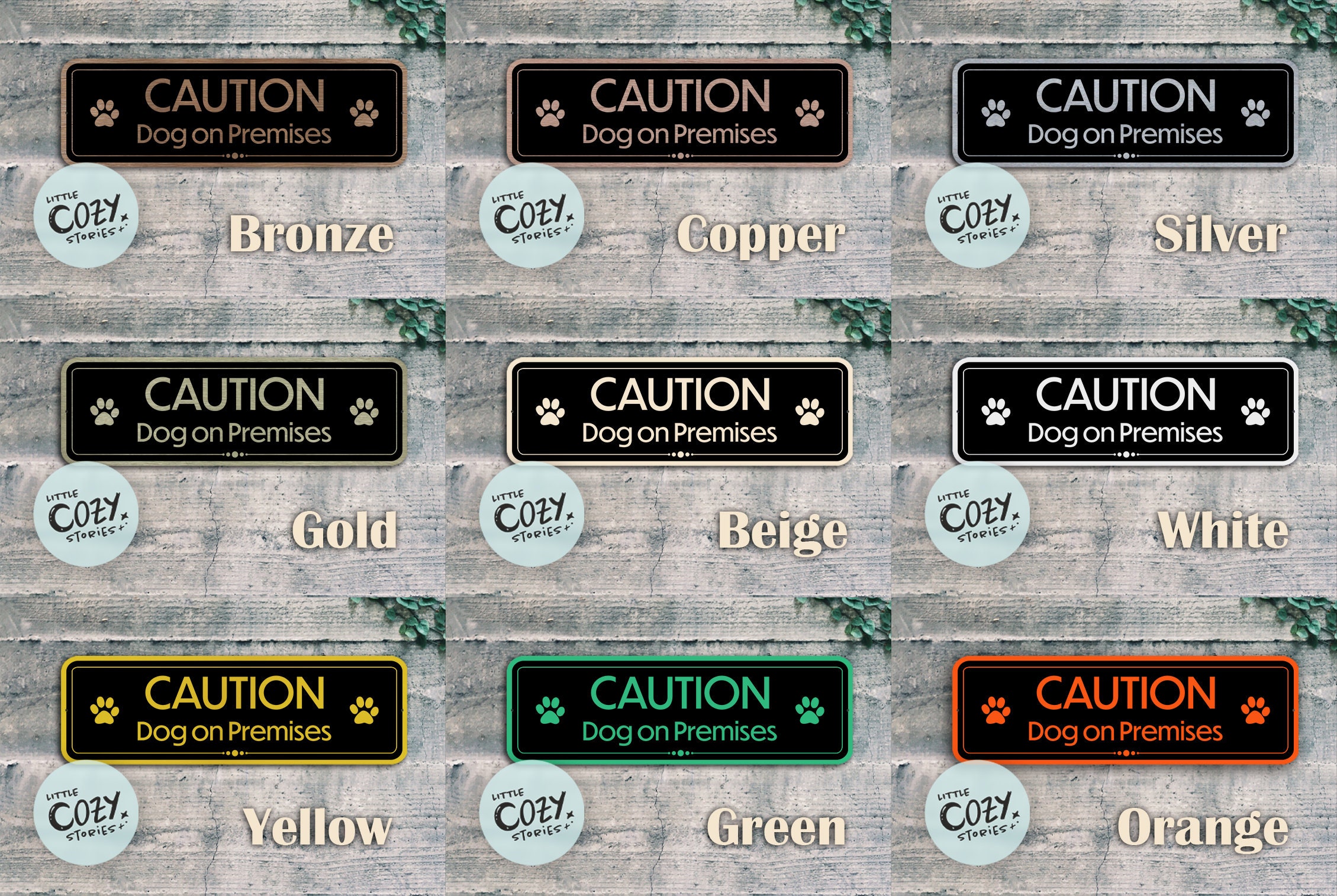 Caution Dog on Premises Sign Custom Metal Sign Custom Sign - Etsy