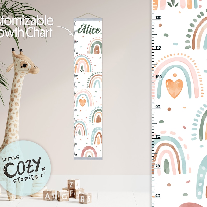 Growth Chart Girl - Etsy