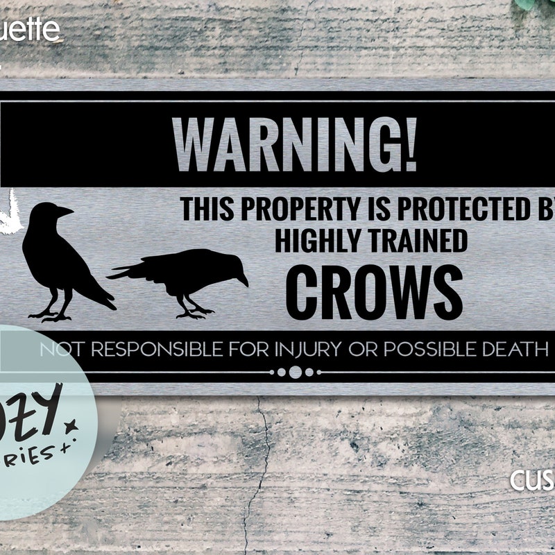 Crow Silhouette - Etsy