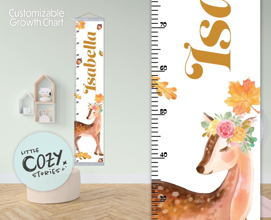Custom Baby Deer Growth Chart: Woodland Nursery Decor - Etsy
