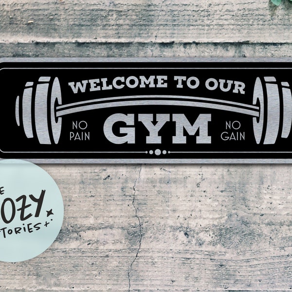 Home Gym Sign - Etsy