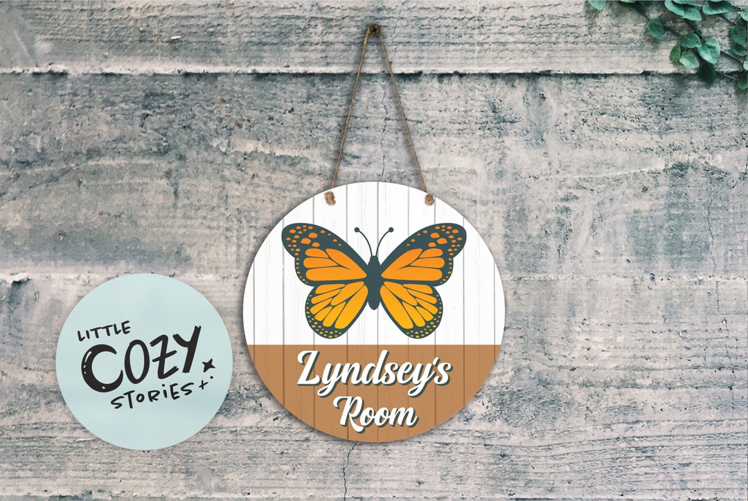 Custom Teacher Butterfly Themed Sign | Teacher Door Sign | Classroom ...
