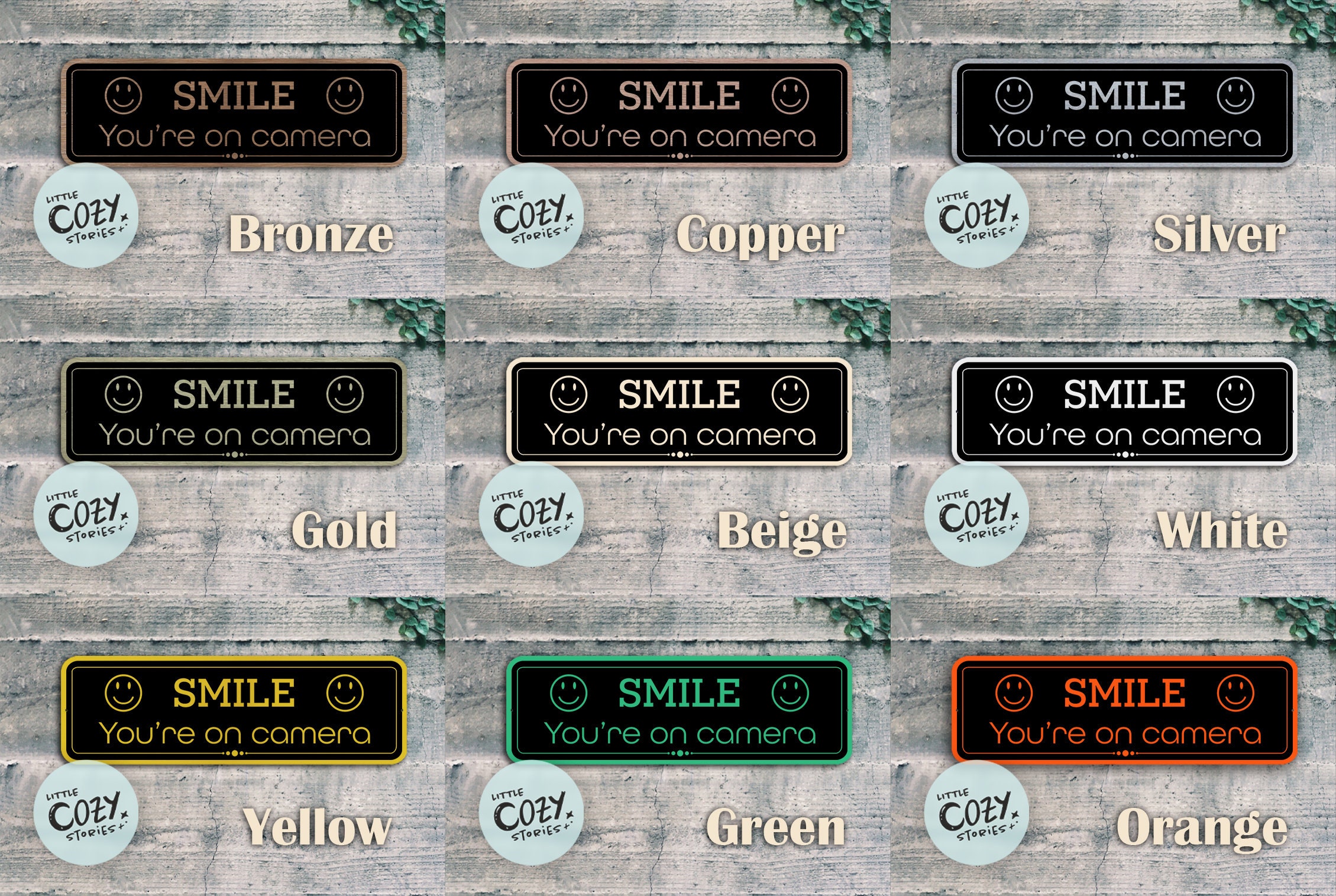 Custom Smile You're on Camera Sign Custom CCTV Sign - Etsy