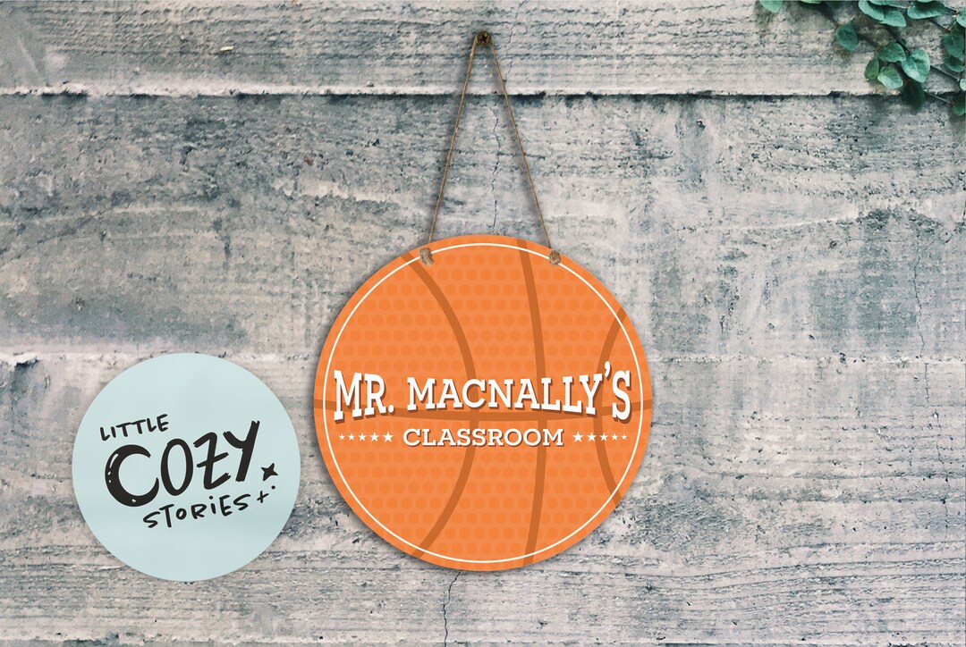 Custom Coach Door Sign Basketball Door Sign Classroom Sign Wall Art ...