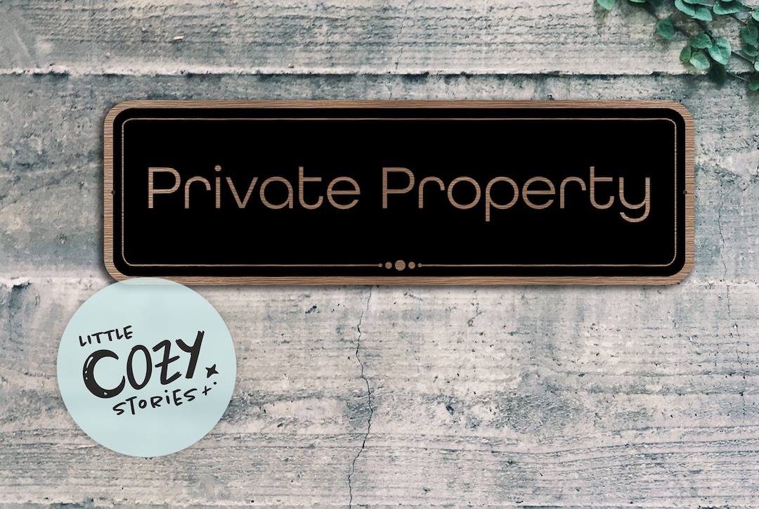 Custom Private Property Sign - Custom Modern Metal Sign - Private ...