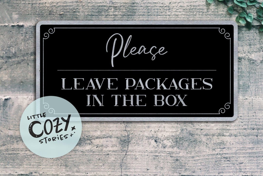 Custom Package Delivery Sign: Weather-resistant Aluminum Composite - Etsy