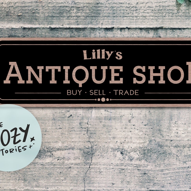 Antique Shop Sign - Etsy