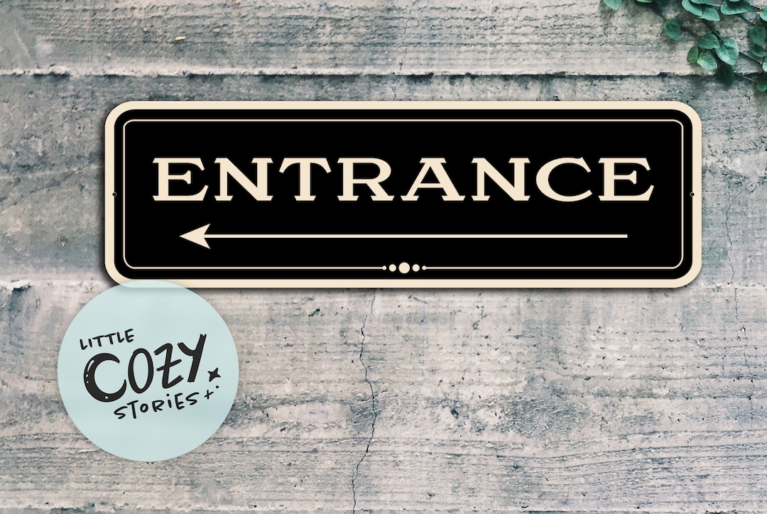 Letrero de entrada personalizado / Letrero de entrada direccional ...