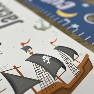 Bee Themed Growth Chart Cute Bee Pattern Height Chart Bee Canvas Growth ...